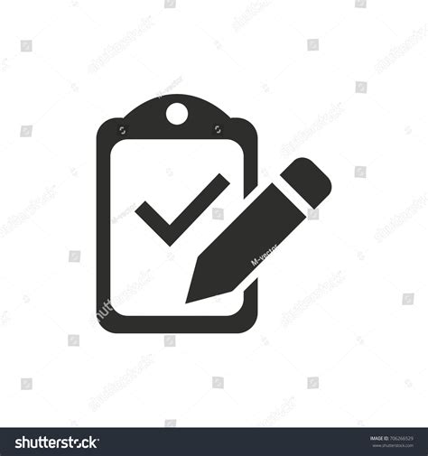 Application Form Vector Icon Black Illustration Stock Vector Royalty