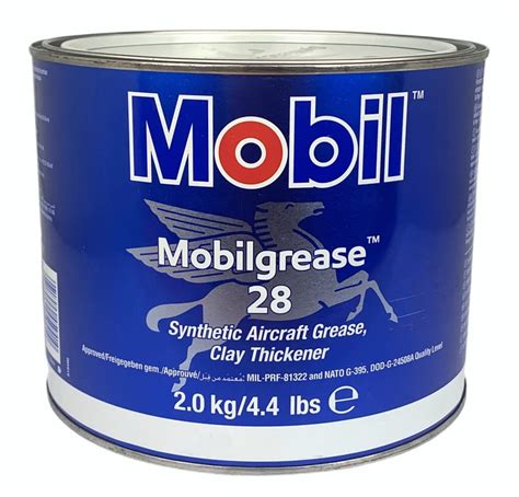Mobilgrease 28 Synthetic Aviation Grease Mil Prf 81322g 2kg Can