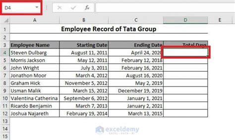 Suitable Excel Formula To Count Days From Date ExcelDemy