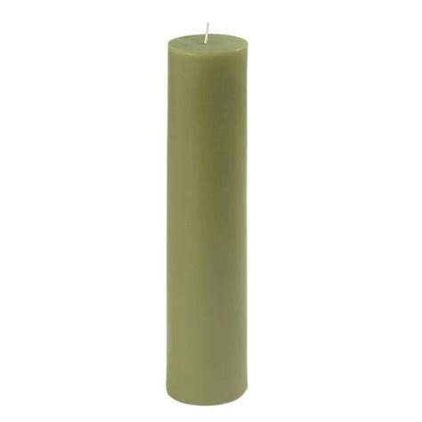 Jeco Cpz 2911 12 2 X 9 In Sage Pillar Candle Green 12 Piece