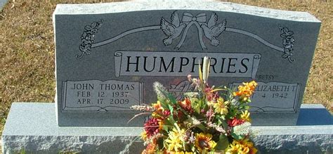 John Thomas Humphries 1937 2009 Homenaje De Find A Grave