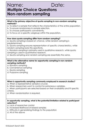 Talk About The Maths Non Random Sampling Statistics 13 Teaching