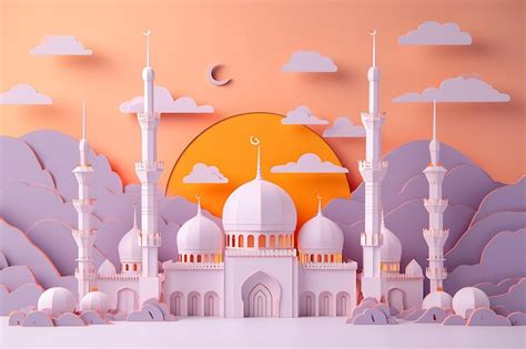 Paper Mosque With Sun Images Free Download On Freepik