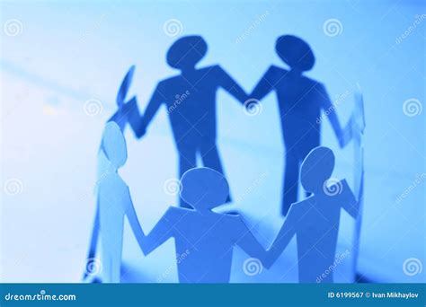 Paper Team Stock Image Image Of Partnership Partners 6199567
