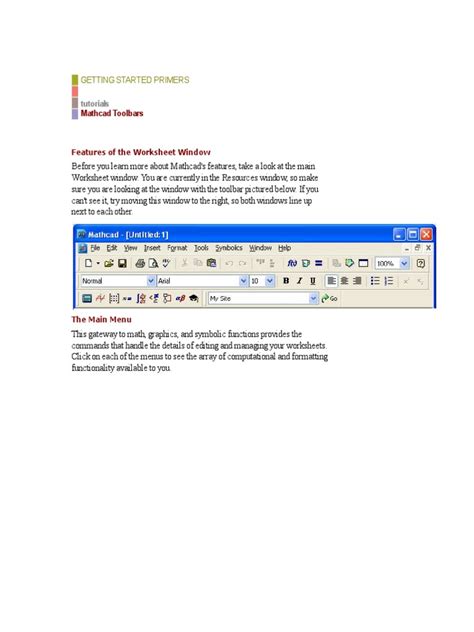 mathcad mathcad resources mathcad toolbars pdf button