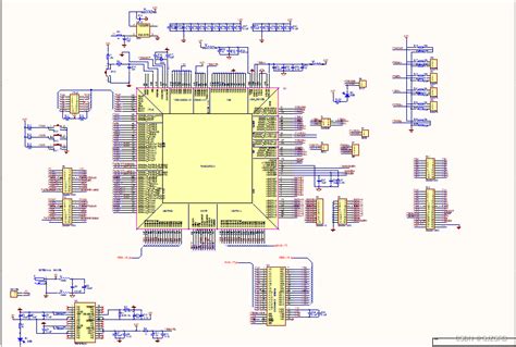 基于tms320f2812芯片dsp最小系统开发板硬件altium（原理图pcb）工程文件，ad09设计的工程文件tms320f2812的