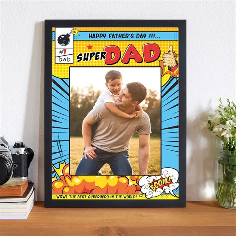 Black Border Acralic Sheet Photo Frame For Dad Delivery In Singapore