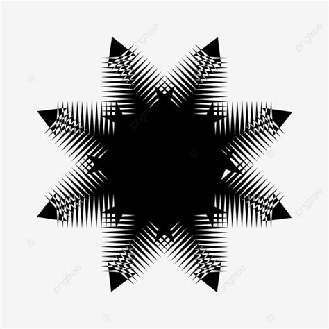 Zig Zag Blac Star Zig Zag Star Star Black Star Png And Vector With