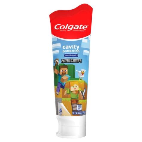 Colgate Anticavity Fluoride Bubble Fruit Minecraft Toothpaste 46 Oz