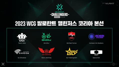 ‘2023 Wcg 발로란트 챌린저스 코리아 스테이지2 본선 11일 개막