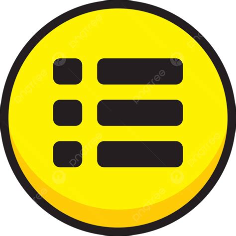 Vector Art Of A Video Game Asset A Menu Button Icon With Layered Design Vector Simple Vector