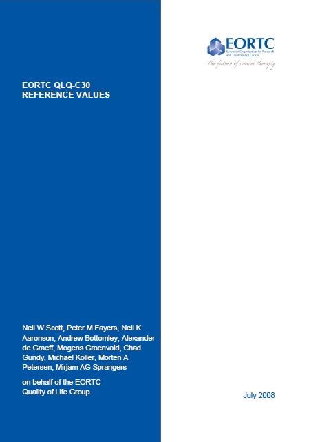 Reference Values Manual EORTC Quality Of Life