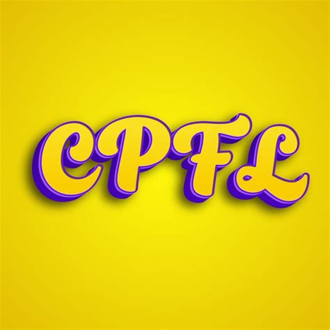 Premium Photo Cpfl Typography 3d Design Yellow Pink White Background