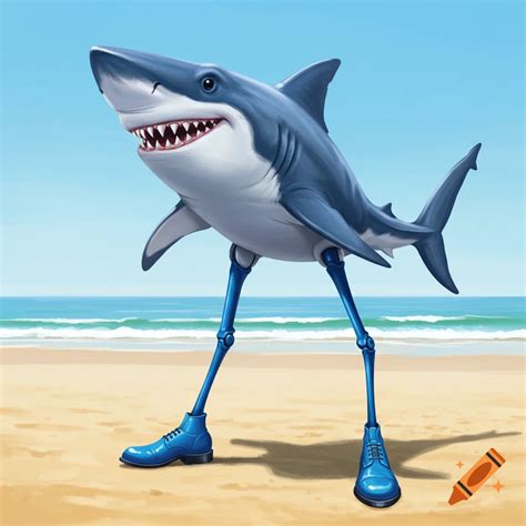 Humorous Illustration Of A Shark In A Suit With A Disappointed