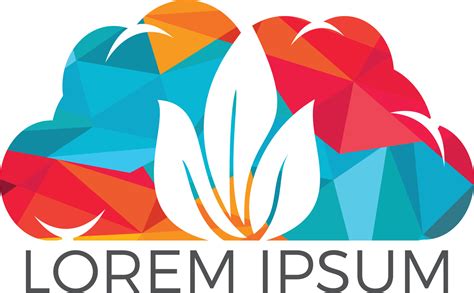 Cloud Leaf Logo Design 11714466 Vector Art At Vecteezy