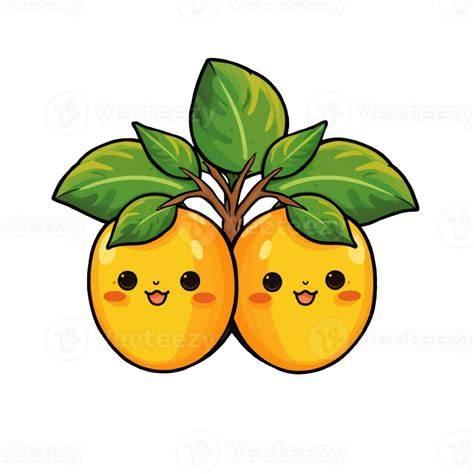 Ai Generate Cute Mango Sticker 27140702 Png