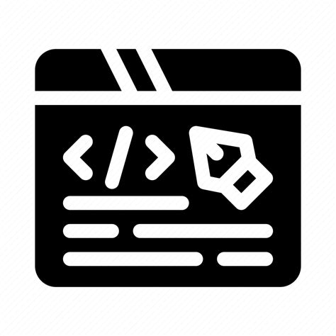 web data html development coding website programming icon