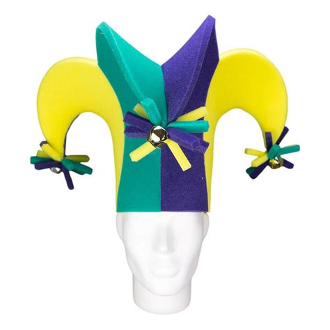 Foam Party Hats Mardi Gras 3 Points Jester Hat Photo Booth Prop