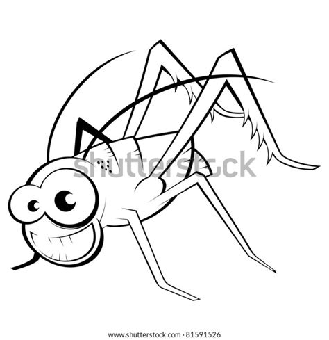 Funny Cartoon Grasshopper Stock Vector Royalty Free 81591526