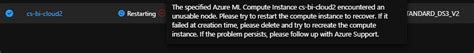 how i can recover my compute instance microsoft qanda