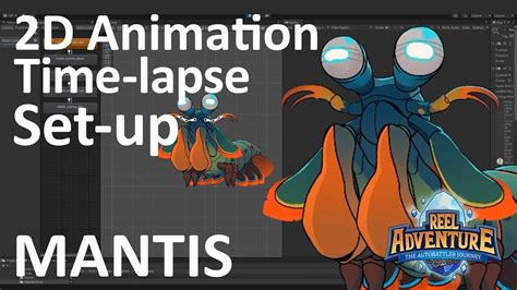 2d Animation Time Lapse Mantis Enemy Set Up Reel Adventure Unity