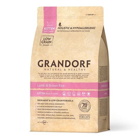 Grandorf Cat, Lamb & Brown Rice, Kitten, 400 g: 26,77 lei - PetMart PetShop