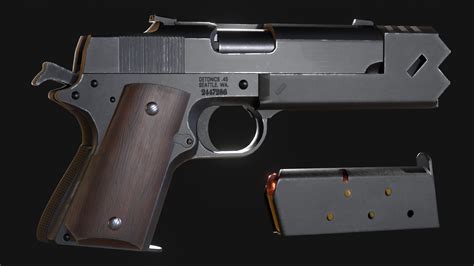 Detonics Combat Master Handgun Cgtrader