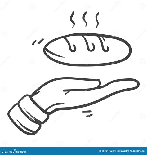 Doodle Making Bread Stock Vector Illustration Of Icon 258317922