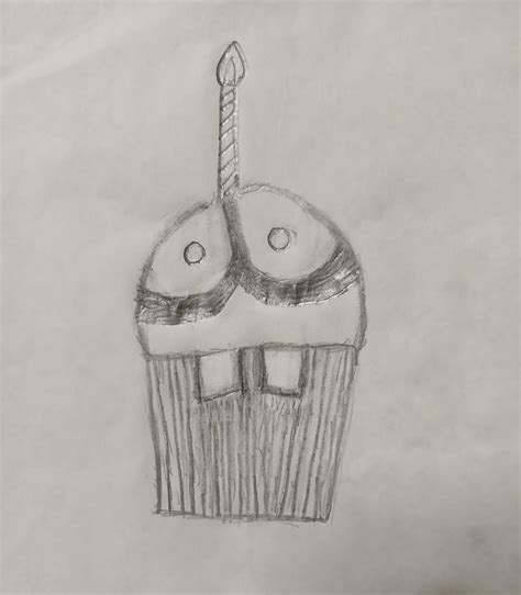 Fnaf Cupcake Drawing Made By Me By Koncelaisit2 On Deviantart