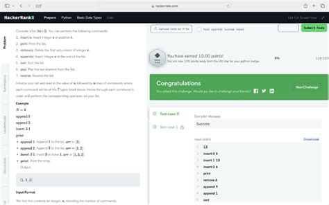 Yeswanth Madasu On Linkedin Pythonchallenge Hackerrank Problemsolving
