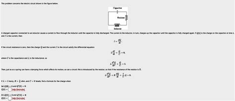 This Problem Concerns The Electric Circuit Shown In The Figure Below
