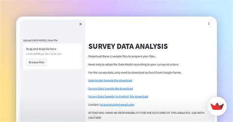 survey data analysis random streamlit
