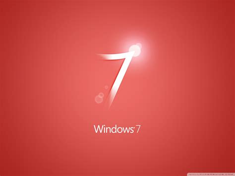 Windows 7 Red 4k Uhd Wallpaper For Ultrahd Desktop And Tv Widescreen