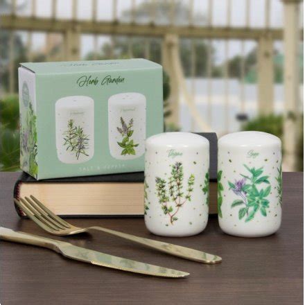 Lp Salt Pepper Set Herbs Kitchen Table Party Tableware Rosefields