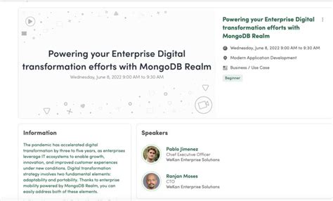 To My Dear Eaes Sas And Fpls At Mongodb Id Like To Invite You To