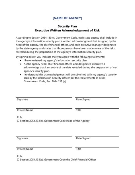 Risk Acceptance Templates Pdf Download Fill And Print For Free Templateroller