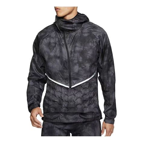 Nike Aeroloft Tech Pack Repel 2in1 Running Jacket Black Grey Bv5700 021