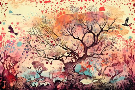 Premium Ai Image Lyrical Layers Pattern Images