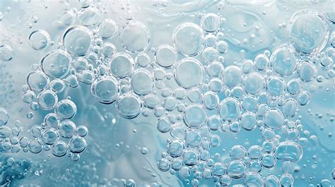 Water Drop Bubble Magnification Blue Creative Abstract Background