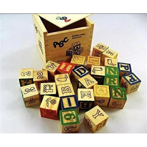 Abc Wood Blocks Box 27 Pieces Darazpk
