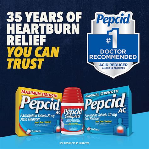 Pepcid Complete Dual Action Tropical Fruit Flavor One Tablet Relieve