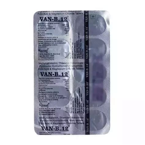 Van B12 Uses Price Dosage Side Effects Substitute Buy Online