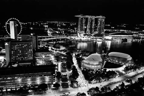 Singapore Marina Bay Skyline At Night Photograph By Afonso Farias