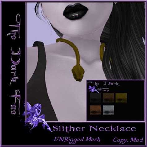 Second Life Marketplace The Dark Faes Slither Necklace