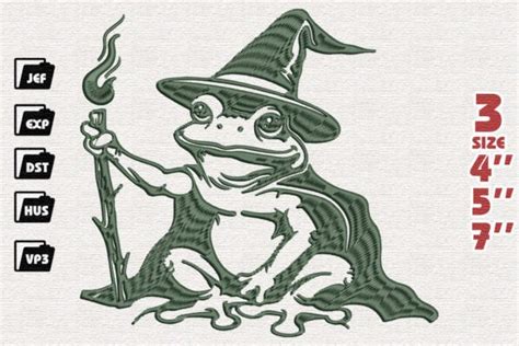 Cute Frog Witch · Creative Fabrica