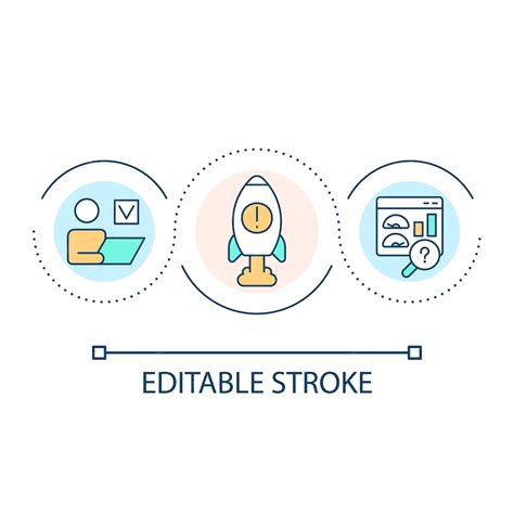 Premium Vector Software Production Testing Loop Concept Icon
