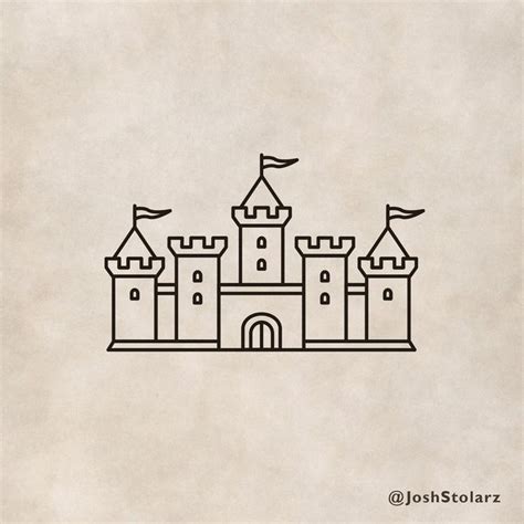 How To Draw Castle Icons On Your Fantasy Maps Map Effects Castle Drawing Castle
