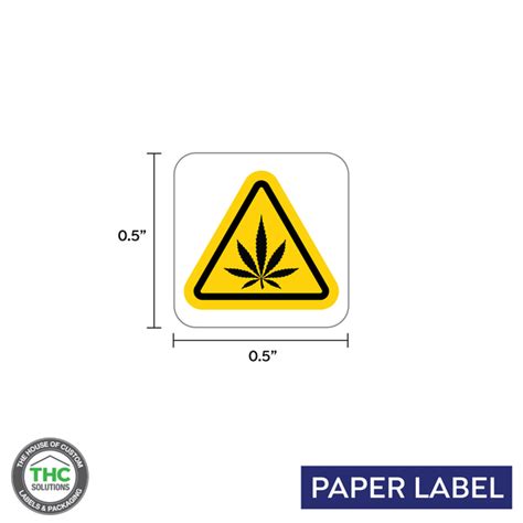 Cannabis Universal Warning Symbol International Intoxicating Cannabis