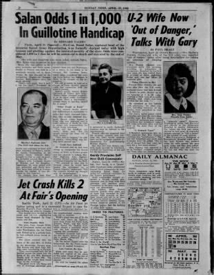 Daily News From New York New York On April 22 1962 · 202