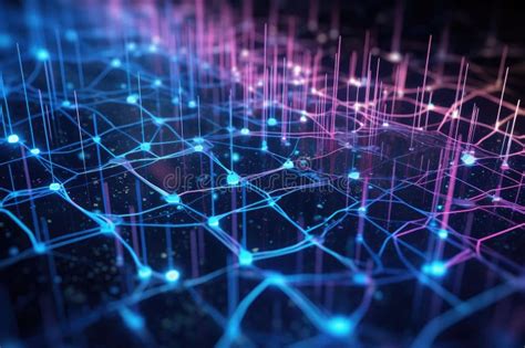 3d Illustration Of Technology Abstract Background Network Connection